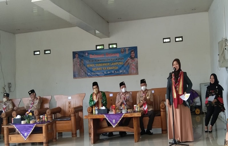 Wagub Chusnunia Chalim Kunjungi Kwarcab Gerakan Pramuka di Ramik Ragom ...