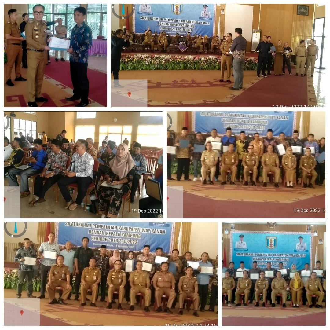 Bupati Way Kanan Bagikan Piagam Penghargaan kepada 118 Kepala Kampung ... Bupati Way Kanan Bagikan Piagam Penghargaan kepada 118 Kepala Kampung ...